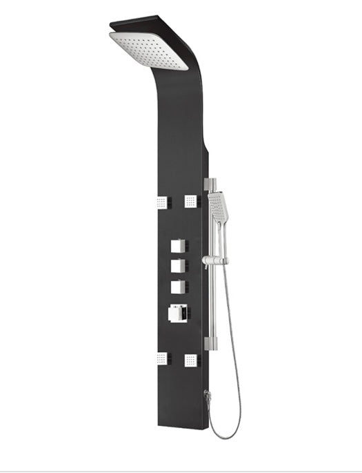 Shower Panel Project Source Hand Shower Black Finish — Habitat for ...