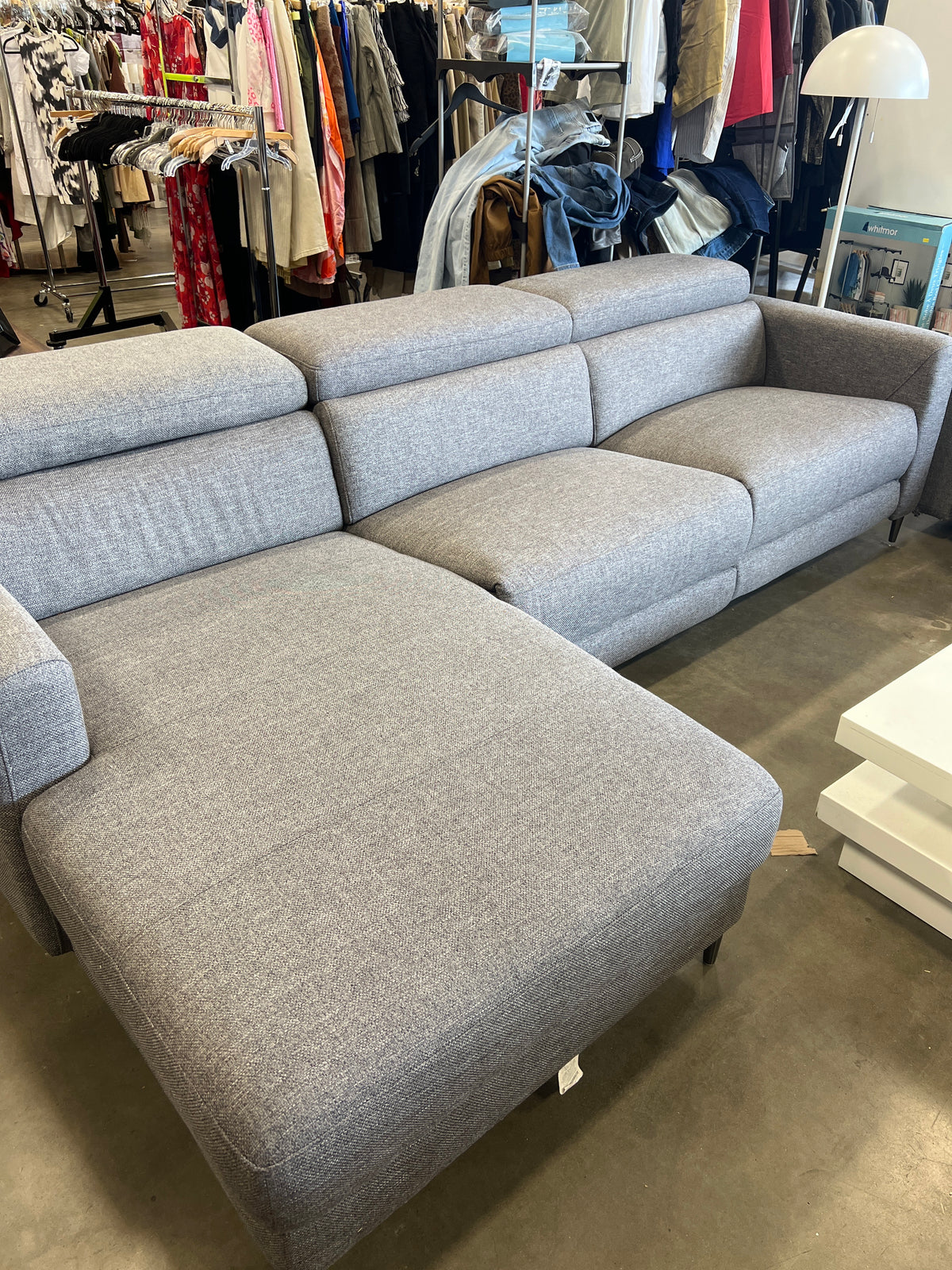 Grey Tweed Sectional Sofa for Modern Living Rooms — Habitat for ...