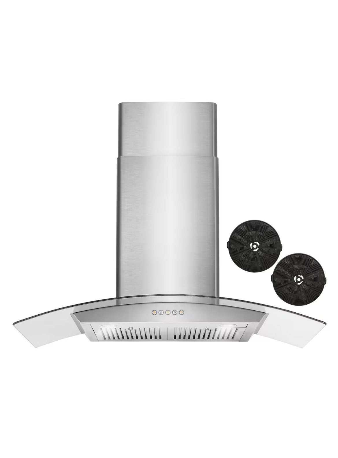 Cosmo 36 Inch Vista Ductless Wall Mount Range Hood — Habitat for ...
