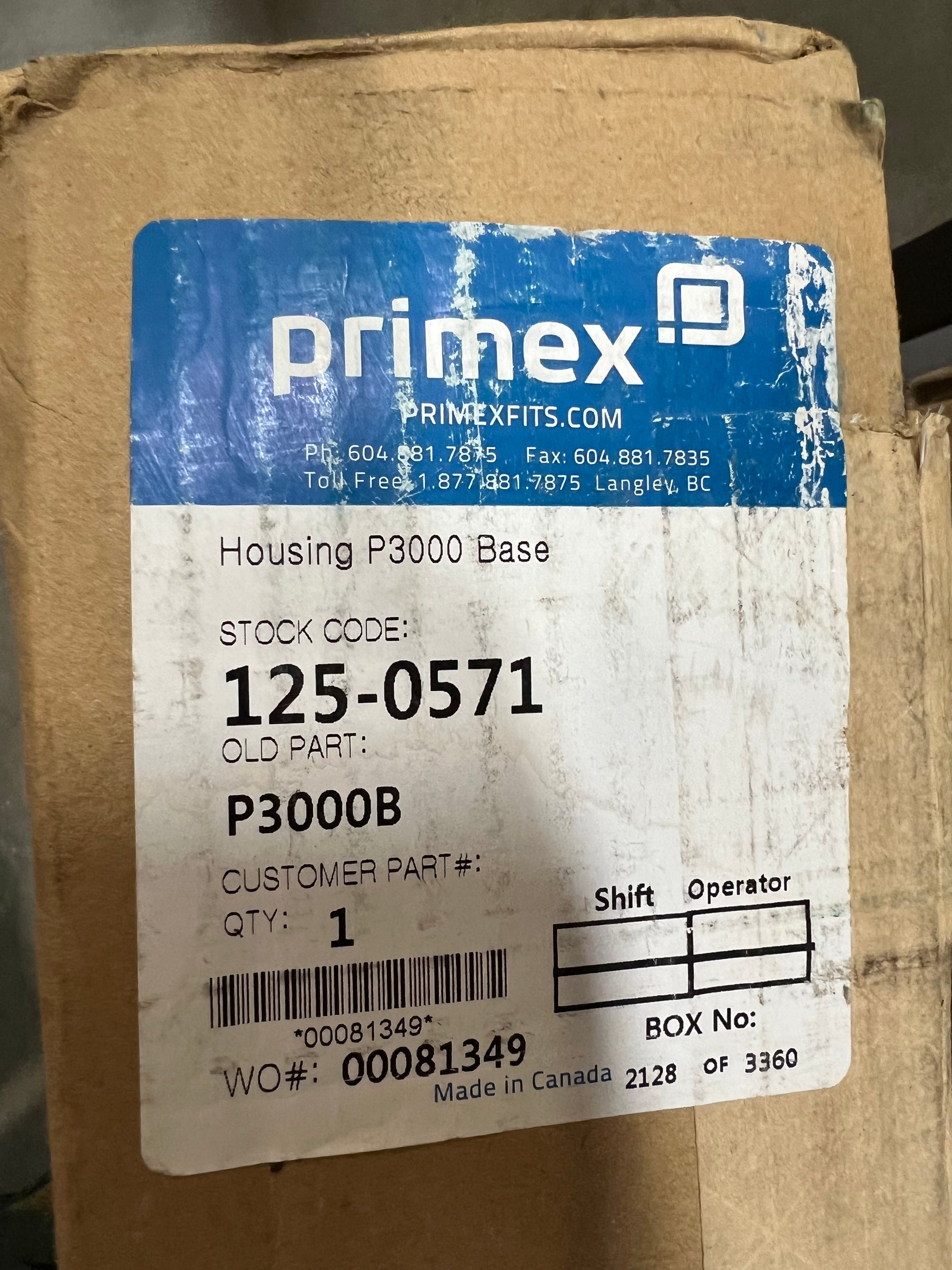 Primex P3000B Transparent ABS Polymer Plastic Enclosure Base (new) — Habitat for Humanity ...