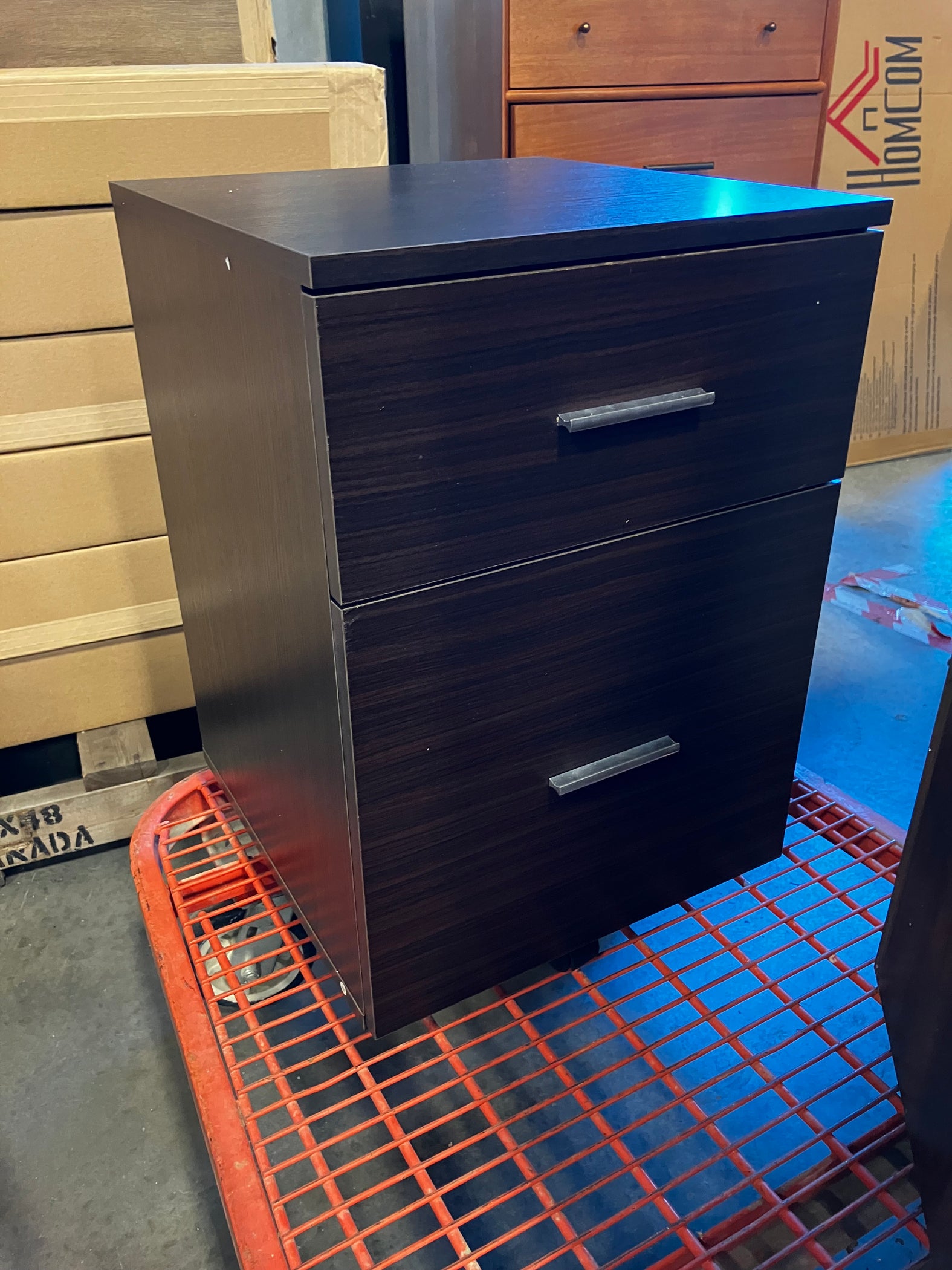 Filing Cabinet Vinsetto Two Drawer Brown For Letters — Habitat for ...