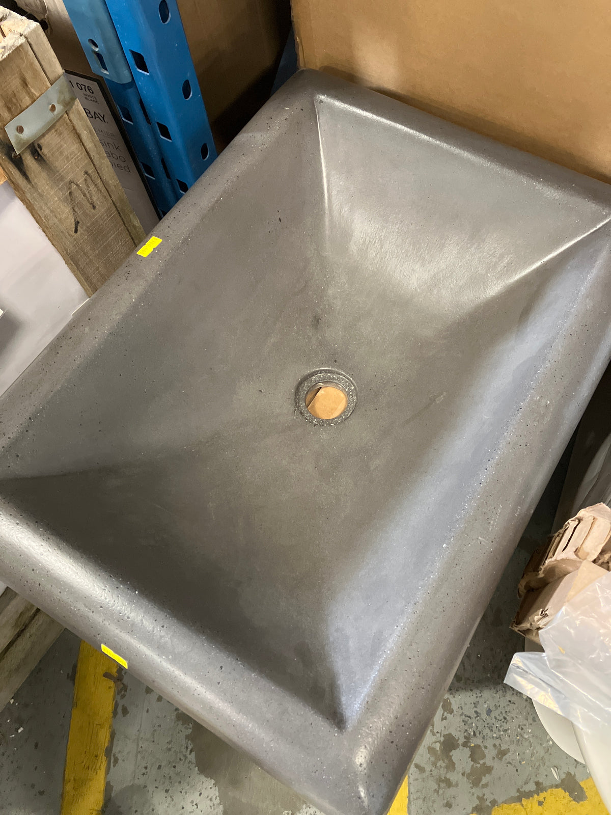 Grey Stone-Like Sink Durable Stone Look Kitchen Sink — Habitat for ...