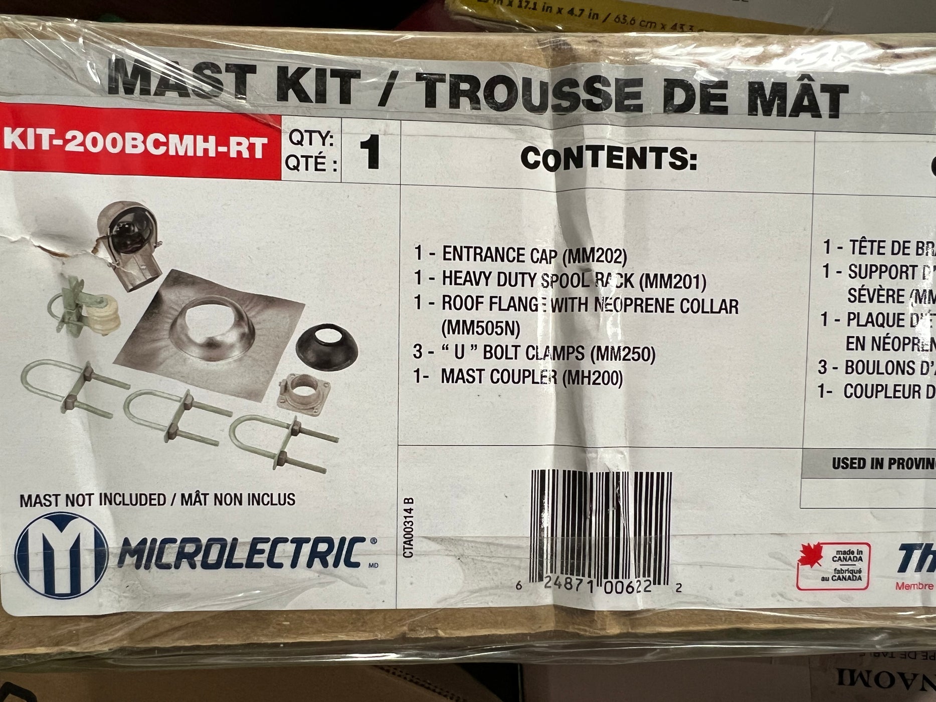 Microlectric Mast Kit 200 Amp Replacement Parts Set — Habitat for ...