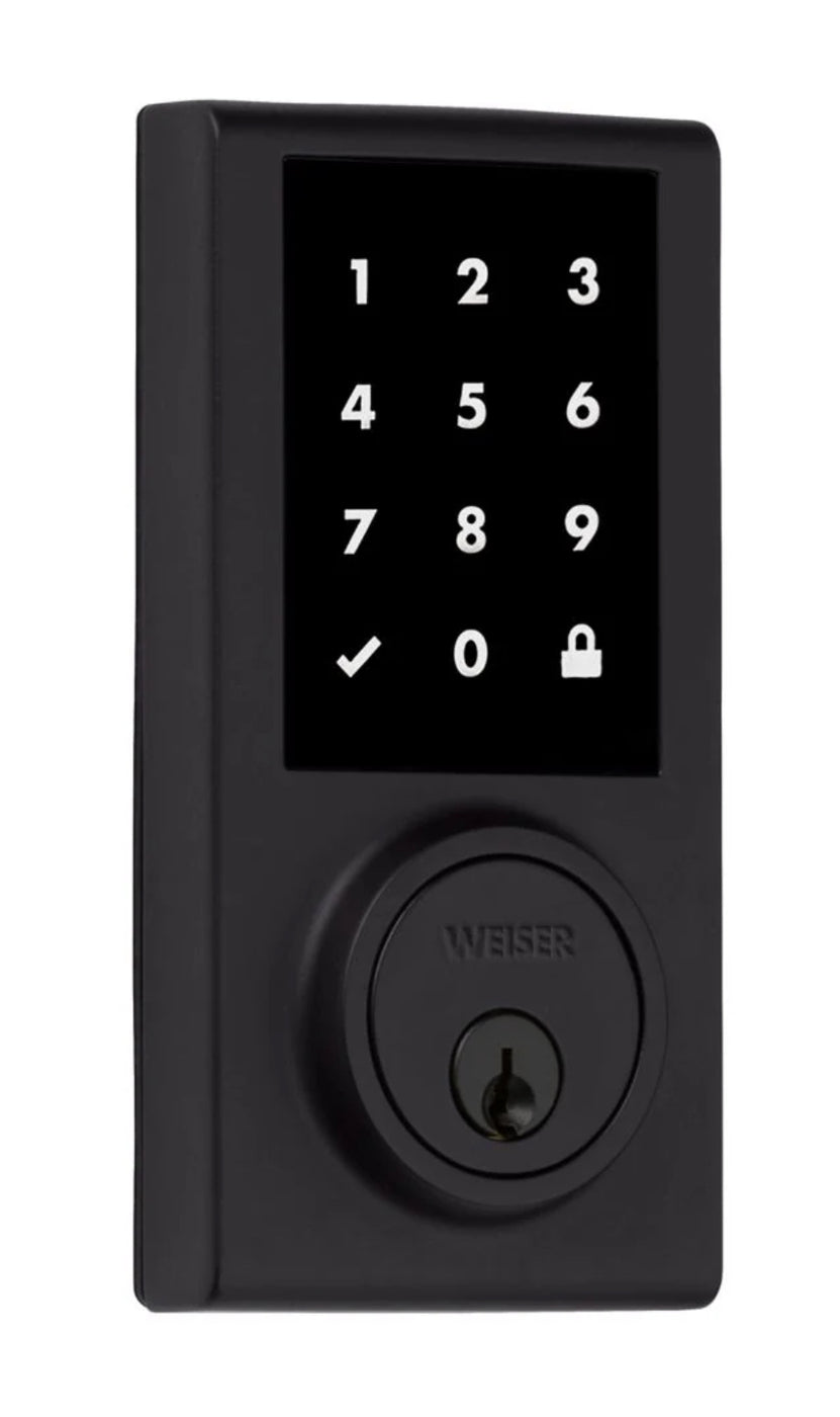 Keyless Entry Door Lock Weiser Elements Matte Black — Habitat for ...