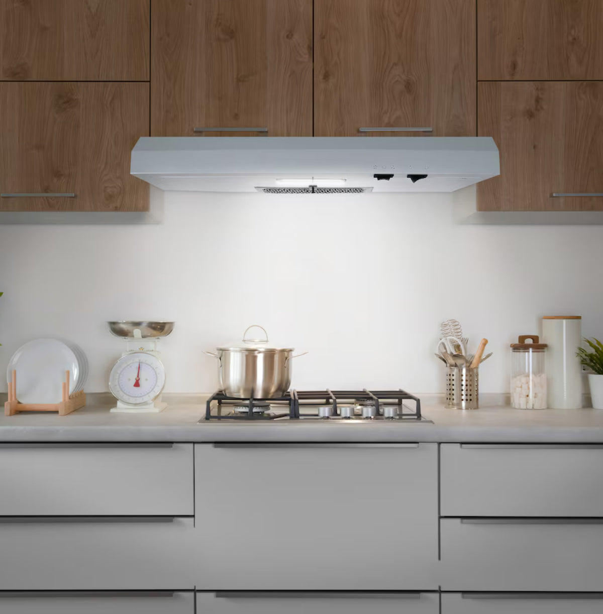 Under Cabinet Range Hood Aria 24In 180 CFM 2 Speed LED — Habitat for ...