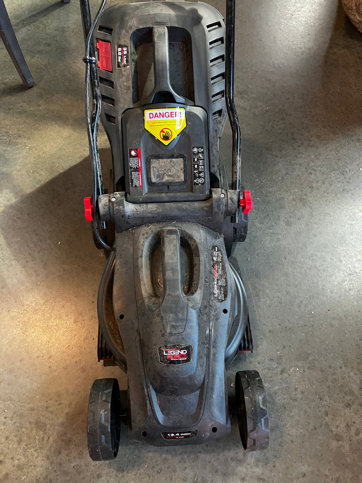 Corded Electric Walk Behind Lawn Mower Legend Force — Habitat for ...