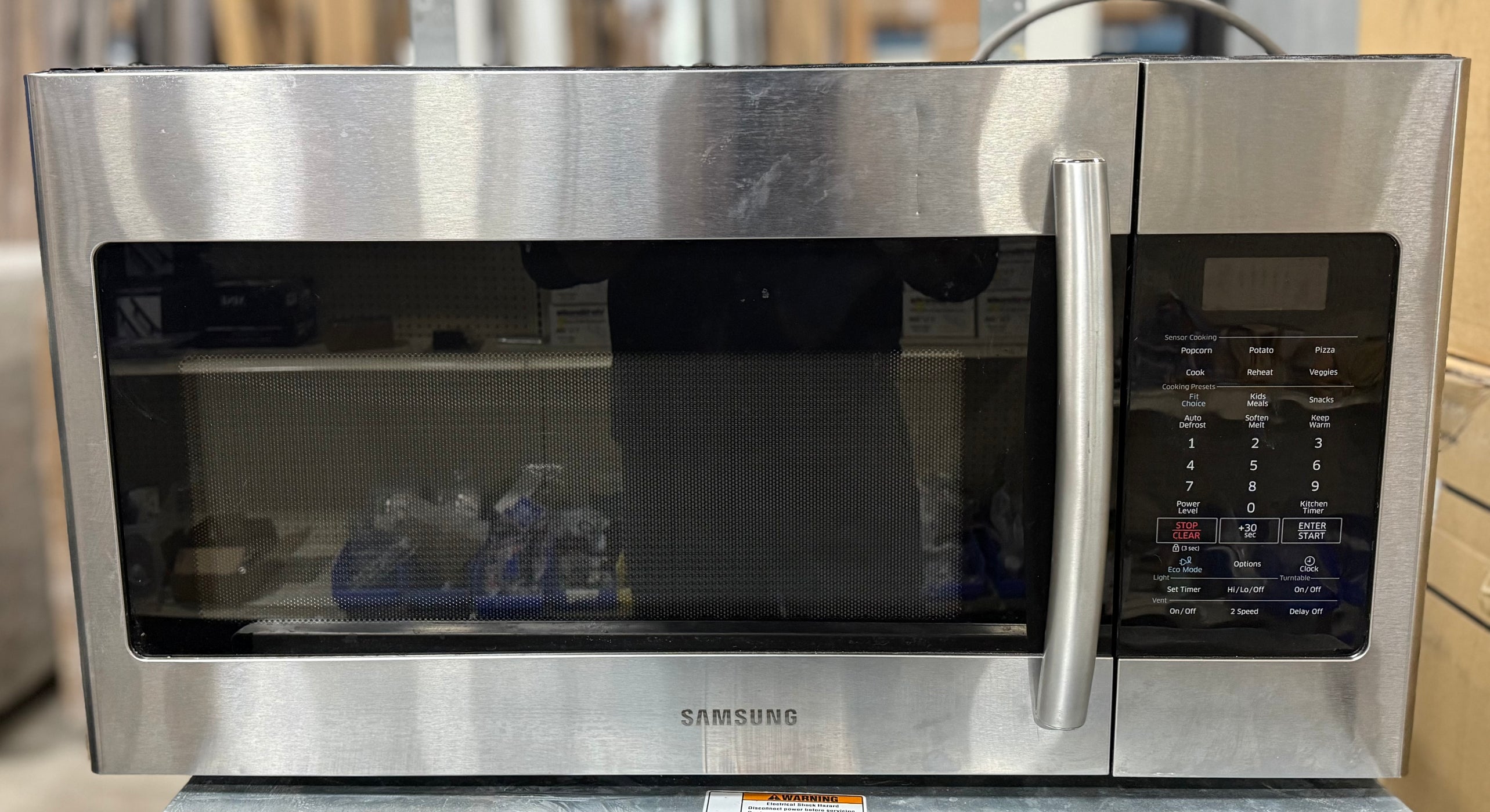 Samsung Over Range Microwave Sensor Cook ME17H703SHS — Habitat for ...