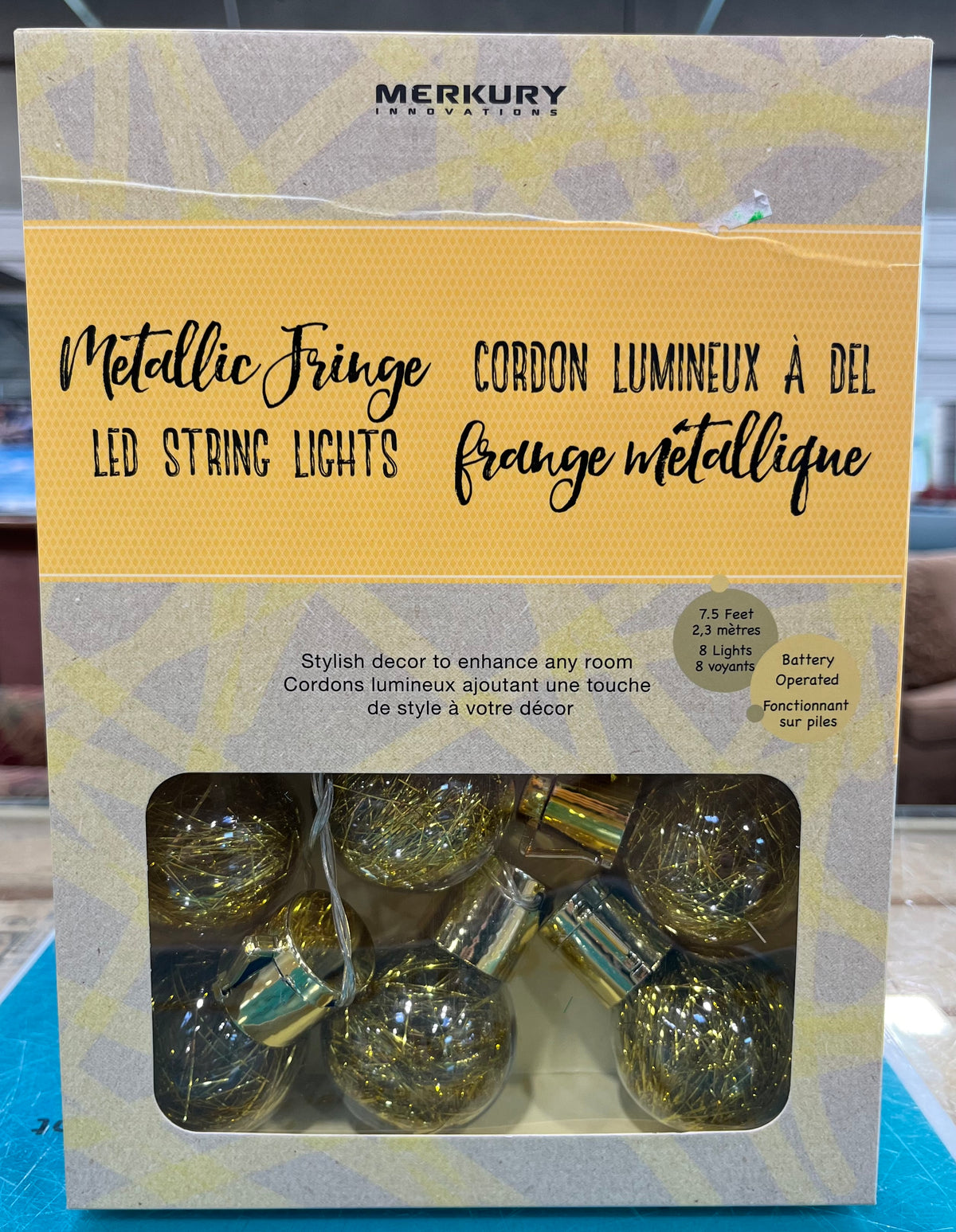 Metallic Fringe LED String Lights for Stylish Decor — Habitat for ...