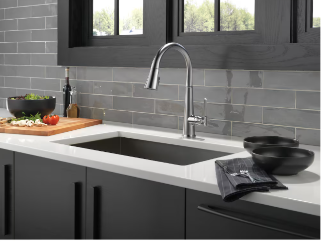Delta Emmeline ShieldSpray Pull-Down Kitchen Faucet — Habitat for ...