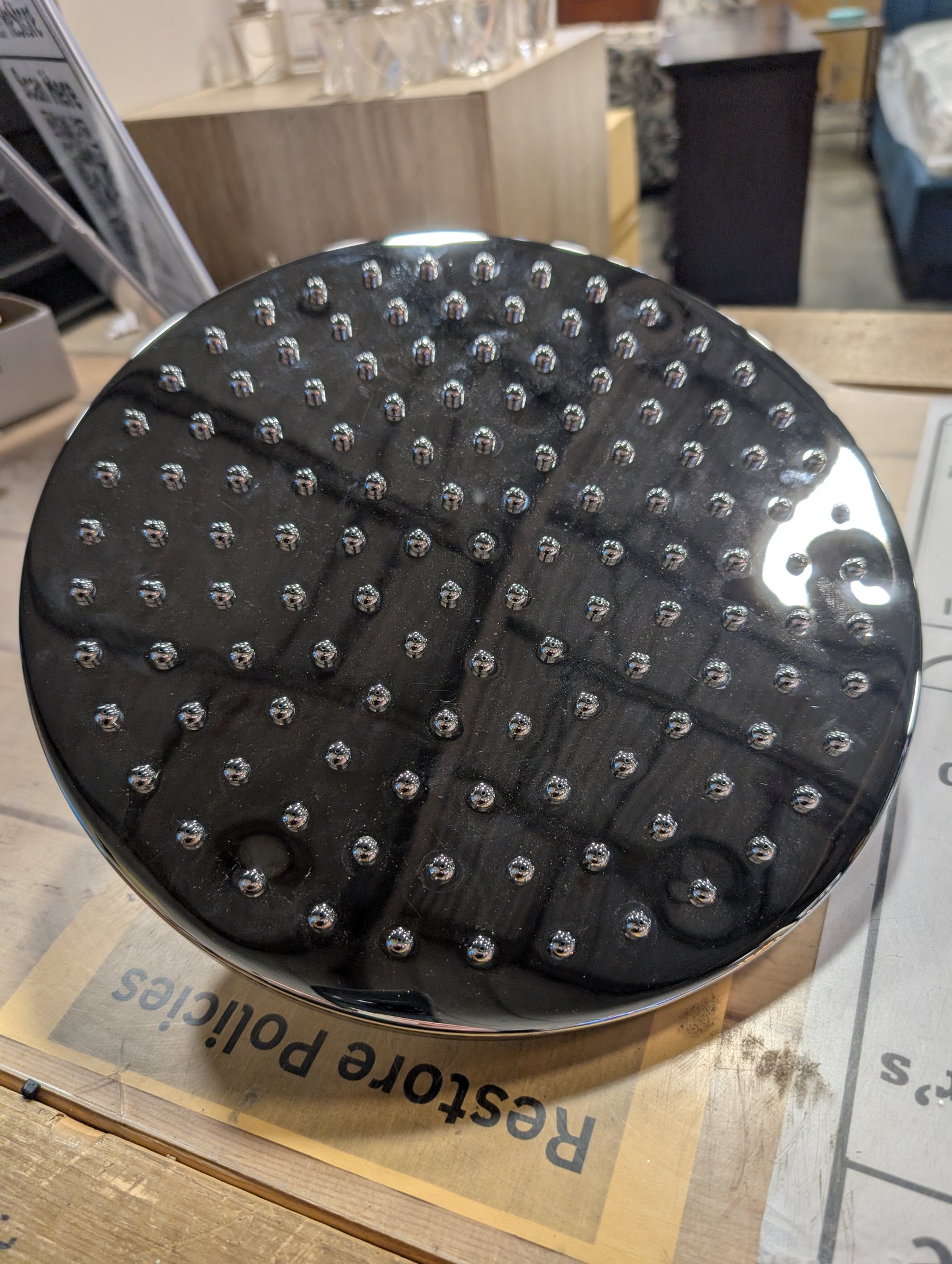 Chrome Shower Head 12x12 Round Chrome Rain Shower Head — Habitat for ...