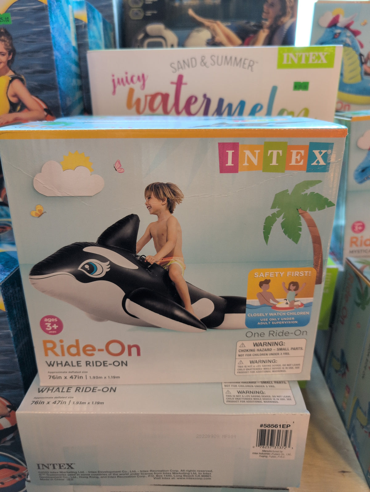 Whale Pool Ride-On Inflatable Float for Kids Fun — Habitat for Humanity ...